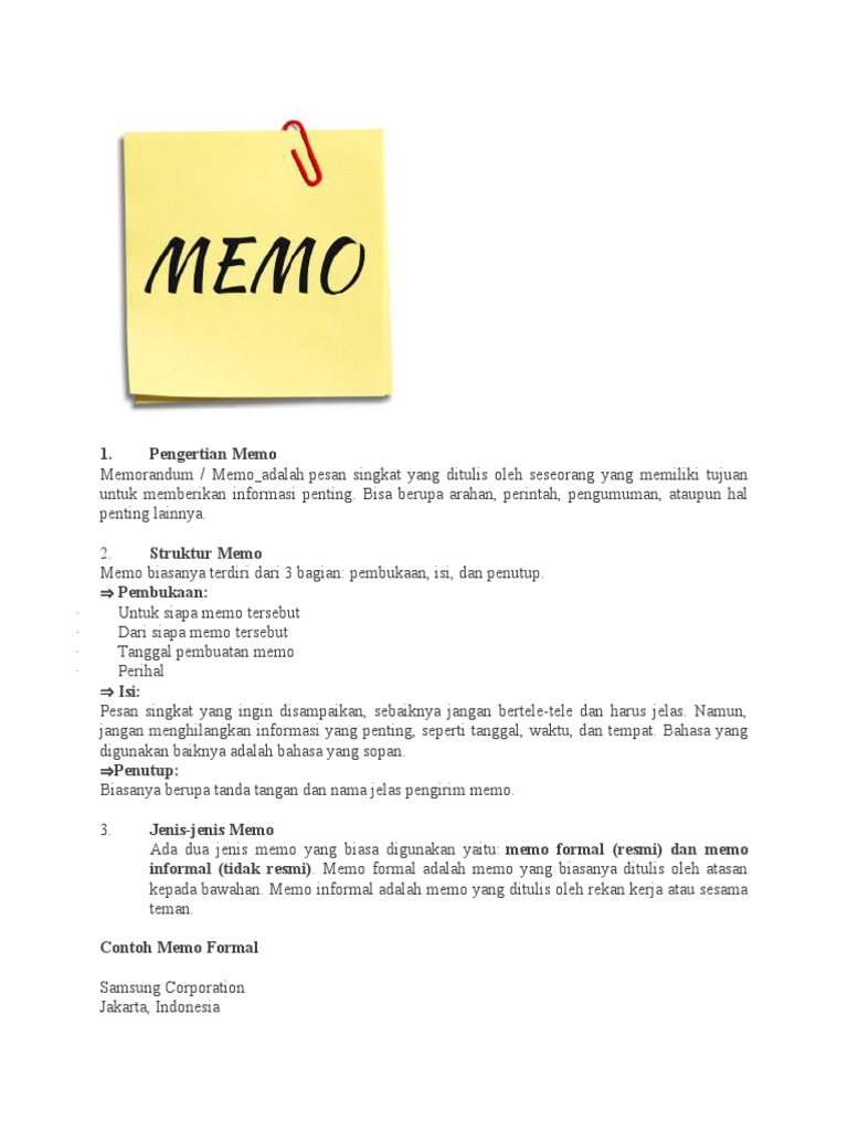 contoh memo formal dalam bahasa inggris dengan tema panggilan wawancara
