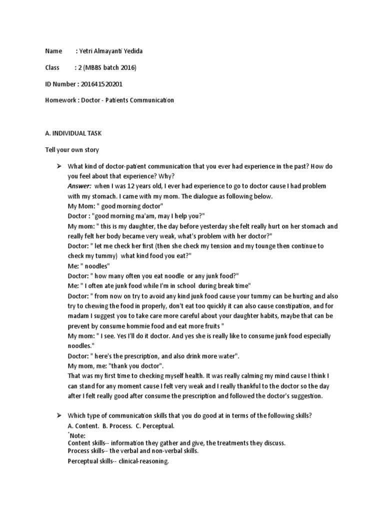 Doctor Patient Communication | PDF | Patient | Nonverbal Communication