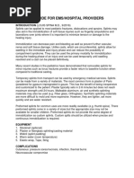 EMRA SportsMedicine Splint Guide | PDF | Thumb | Hand