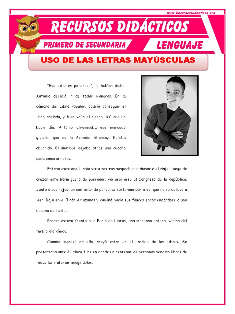 Uso de Mayúsculas: Reglas y Ejercicios | PDF | Minotauro
