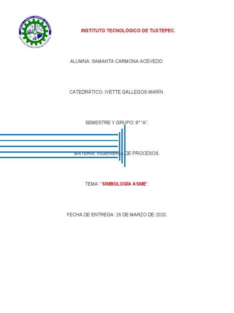 Simbologia ASME | PDF | Ciencia y Tecnología | Ingeniería mecánica