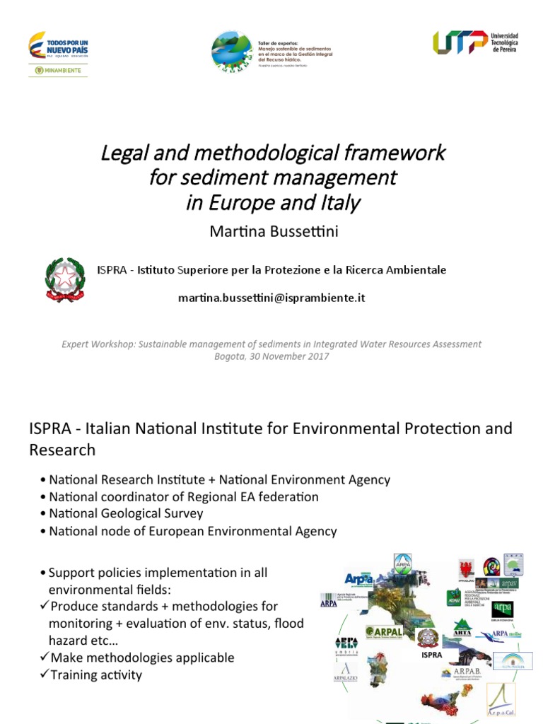 Legal and Methodological Framework For Sediment Management in Europe ...
