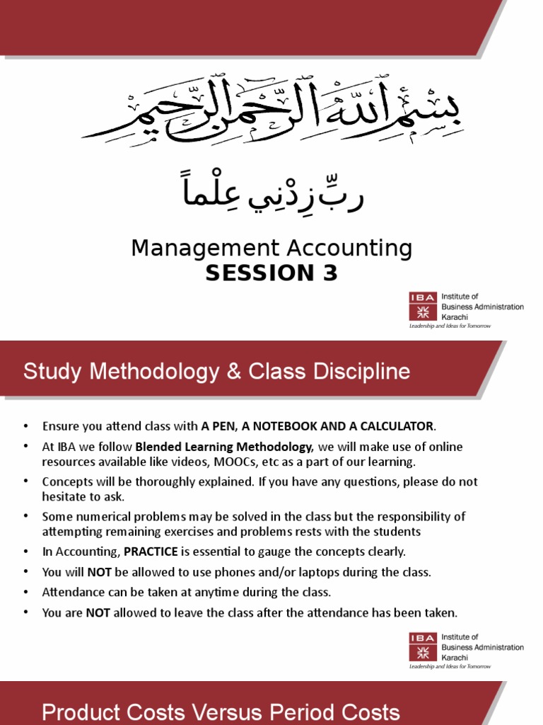 Management Accounting Session 3 | PDF | Management Accounting | Cost