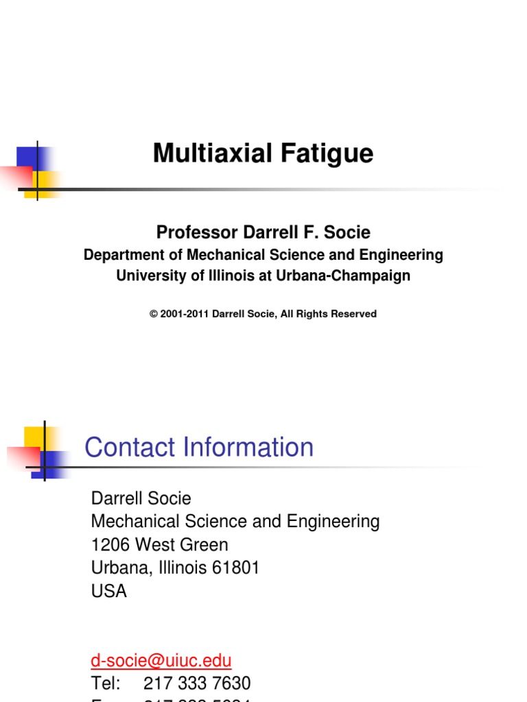 5 Multiaxial Fatigue | PDF | Fatigue (Material) | Fracture Mechanics