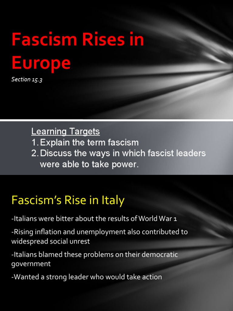 Chapter 15.3 Lecture | PDF | Nazi Germany | Fascism