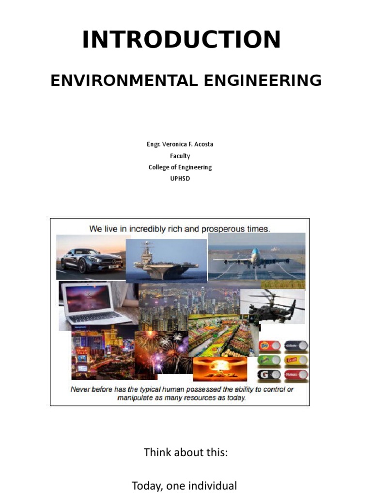 INTRO TO ENVIRONMENTAL ENGINEERING | PDF