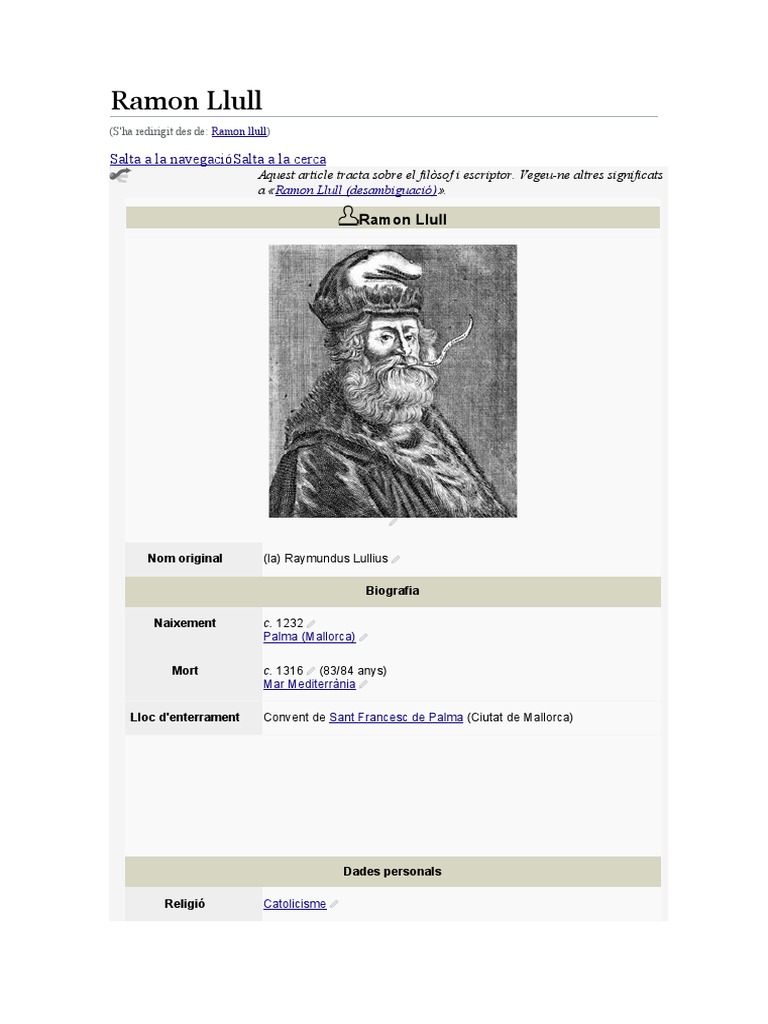 Ramon Llull | PDF
