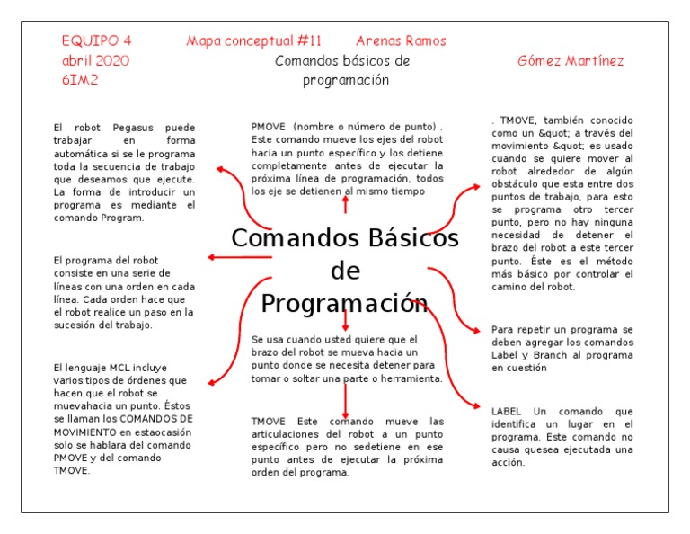 Comandos Basicos | PDF | Robot | Robótica