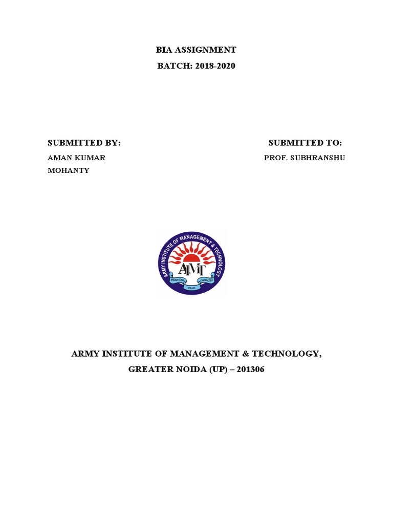 BIA Assignment | PDF | Cluster Analysis | Information Science