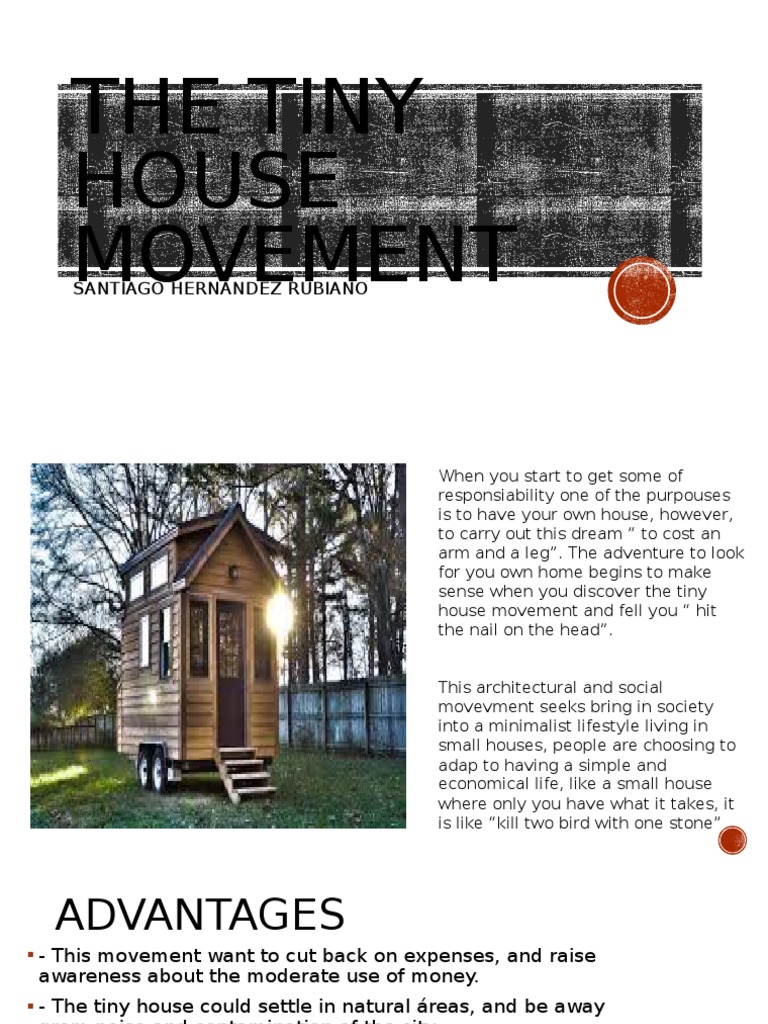 An Introduction to the Tiny House Movement and its Advantages of ...