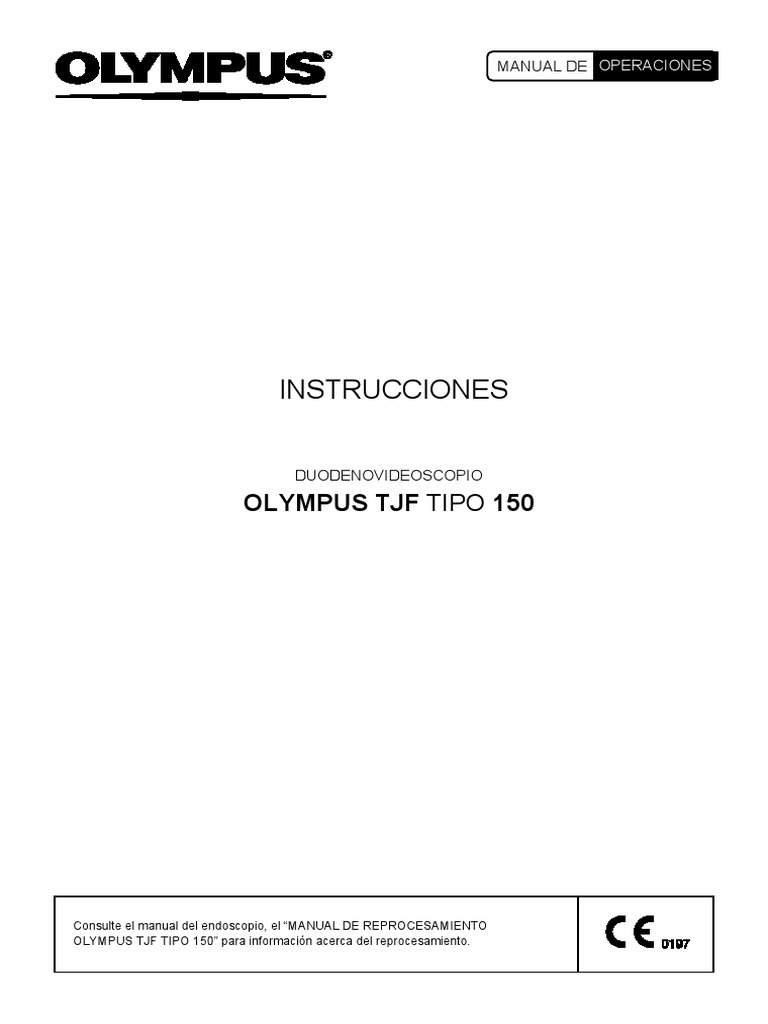 Duodenoscopio TJF150 | PDF | Endoscopia | Tratamiento de salud