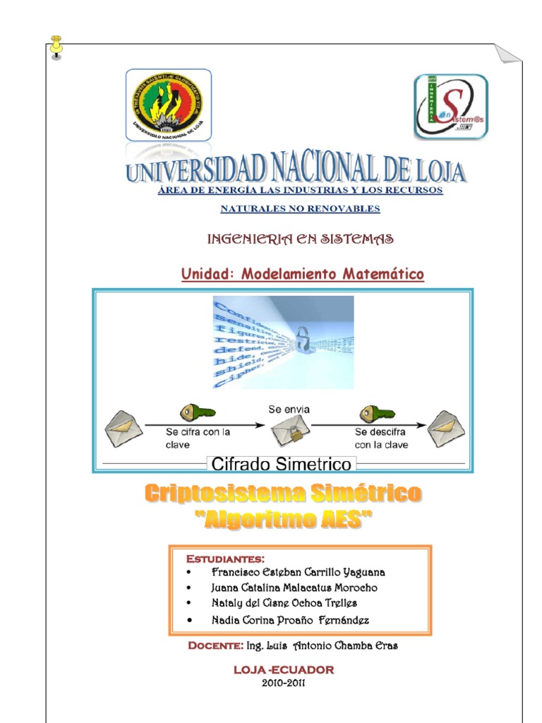 Algoritmos AES | PDF | Criptografía | Comunicación segura