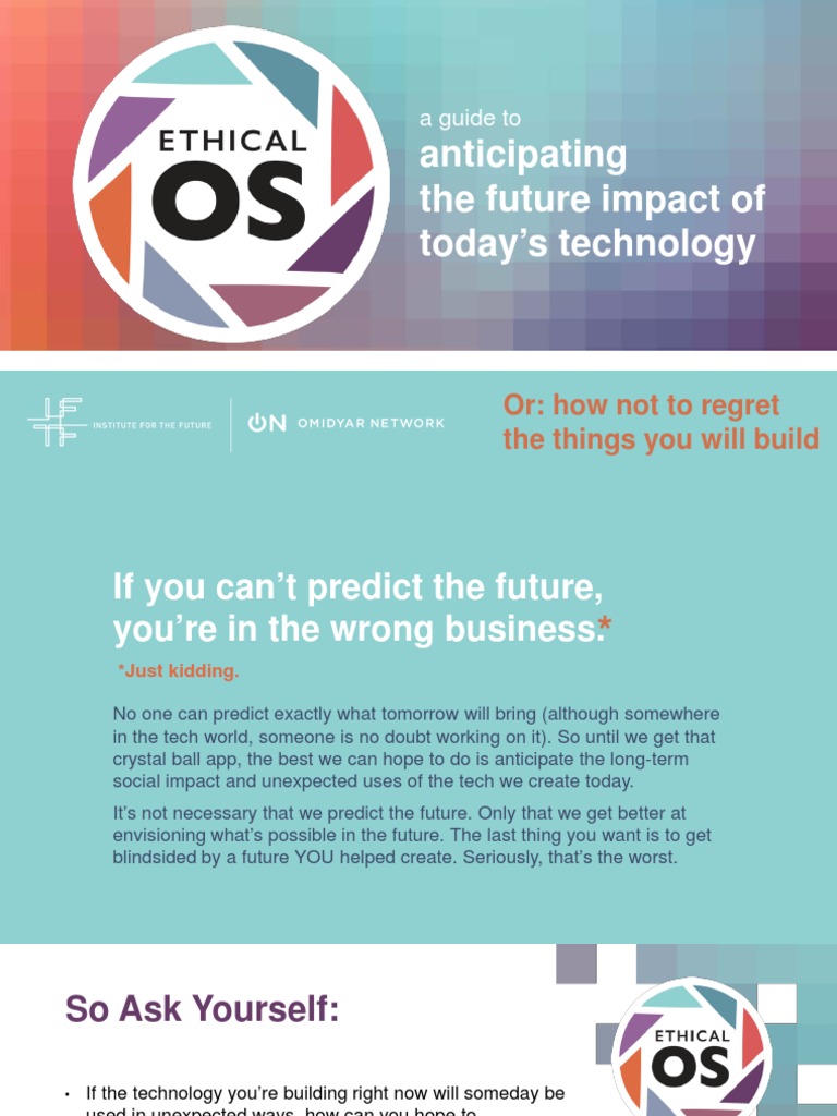 Ethical OS Toolkit | PDF | Surveillance | Artificial Intelligence