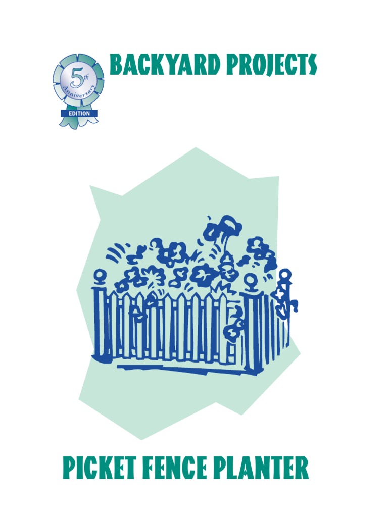 Backyard Projects: Picket Fence Planter | PDF | Wood | Building Engineering