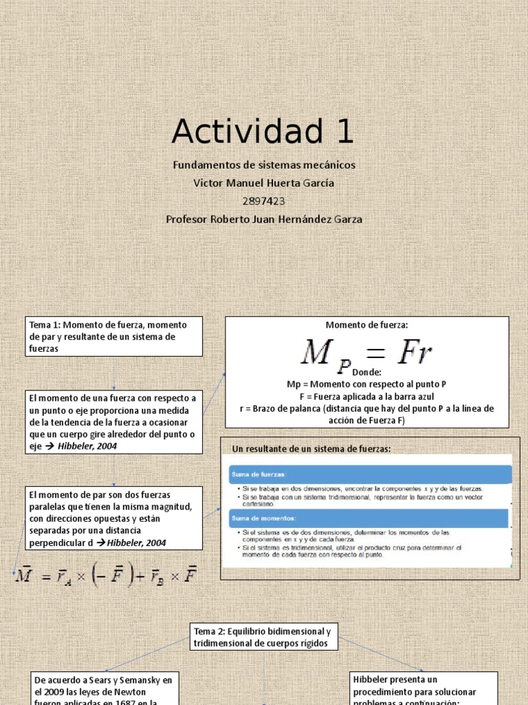Actividad 1 | PDF | Fuerza | Las leyes del movimiento de Newton