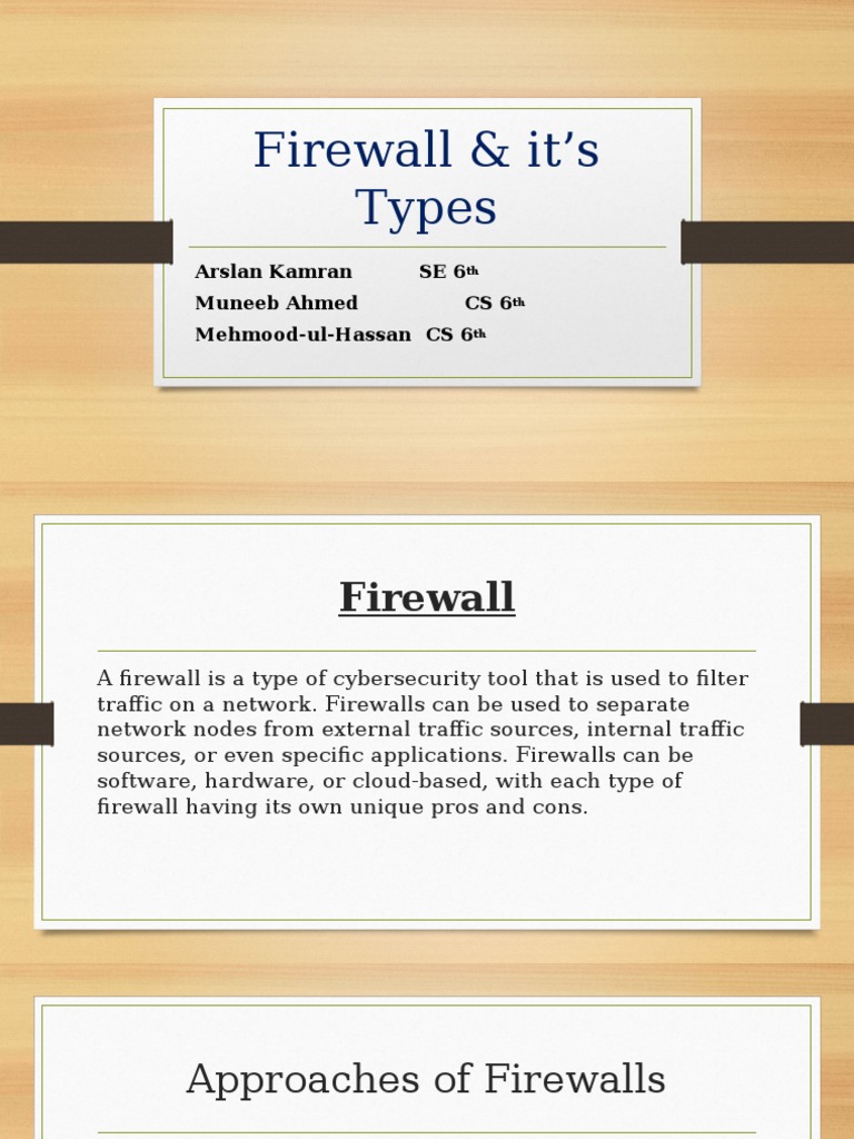 Firewall & It's Types | PDF | Firewall (Computing) | Computer Network