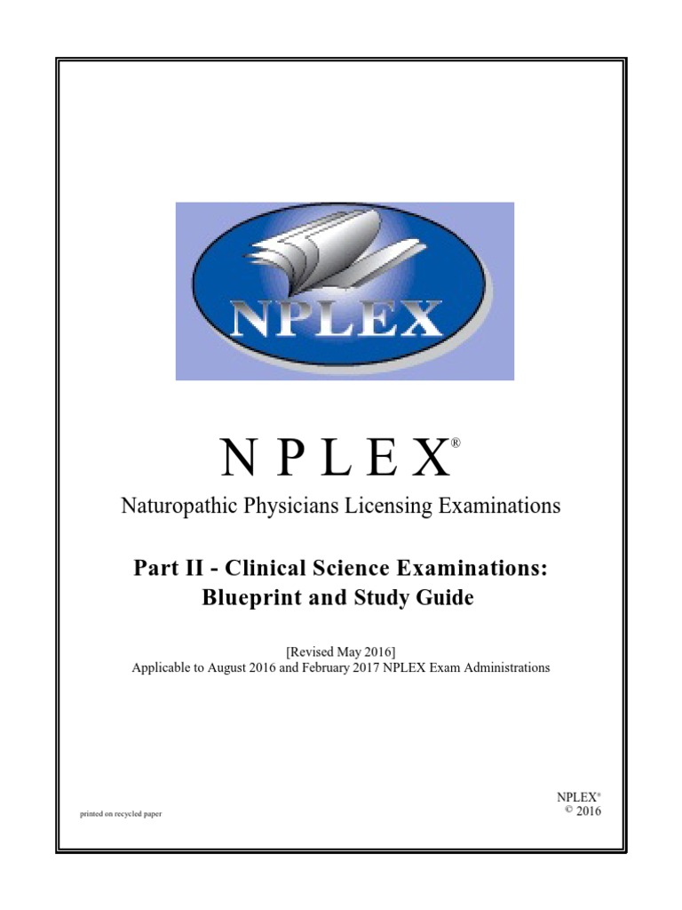 2016 NPLEX Part II Clinical Sciences Study Guide 2016 MASTER | PDF ...
