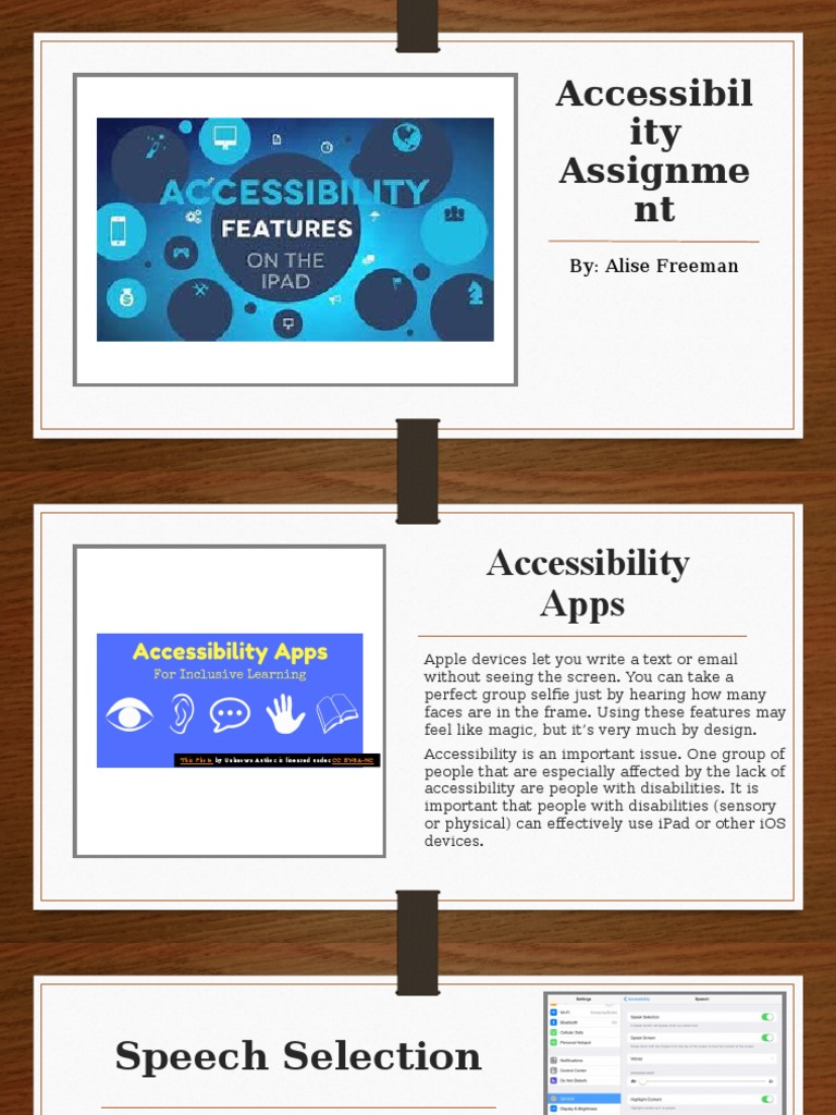 Accessibility Assignment | PDF | Ios | Accessibility
