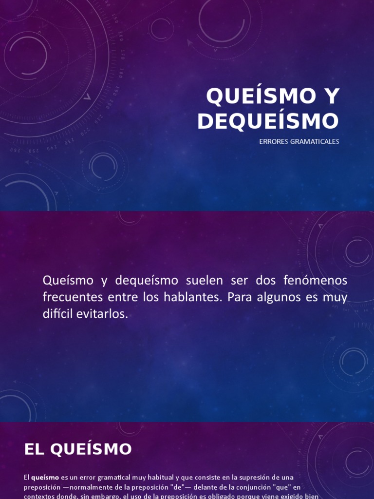 Queísmo y Dequeísmo | PDF | Preposición y Postposición | Oración ...
