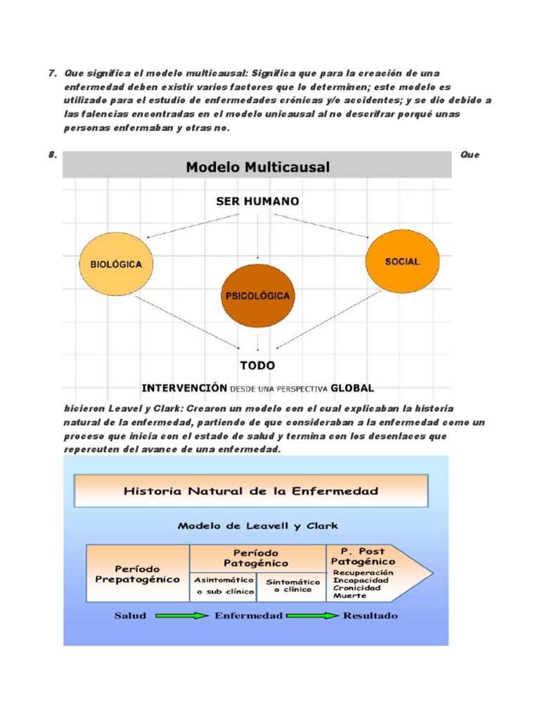 Que Significa El Modelo Multicausal | PDF | Epidemiología | Ciencias de ...