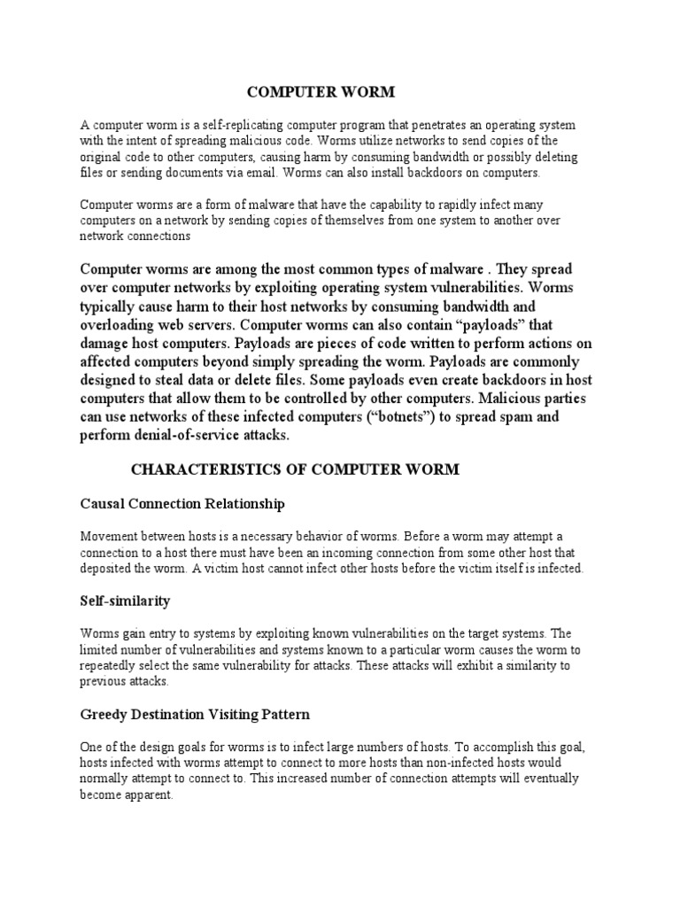 Warm | PDF | Malware | Computer Virus