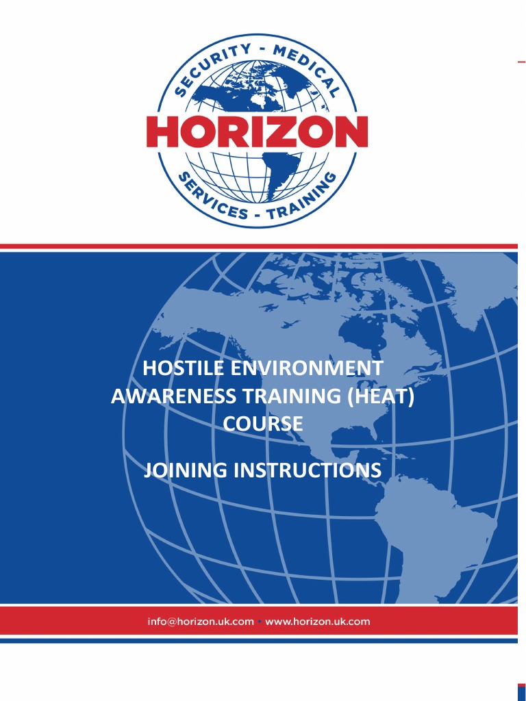 Hostile Environment Awareness Training Joining Instructions | PDF ...