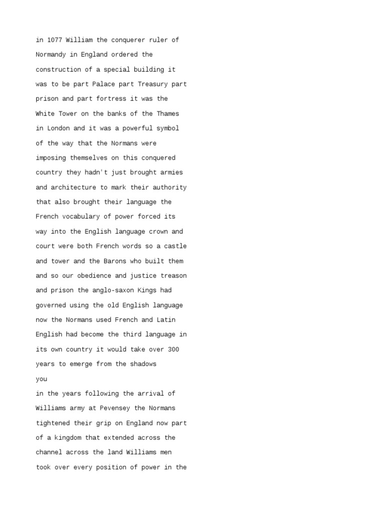 The Adventure of English Episode 2 English Goes Underground BBC ...