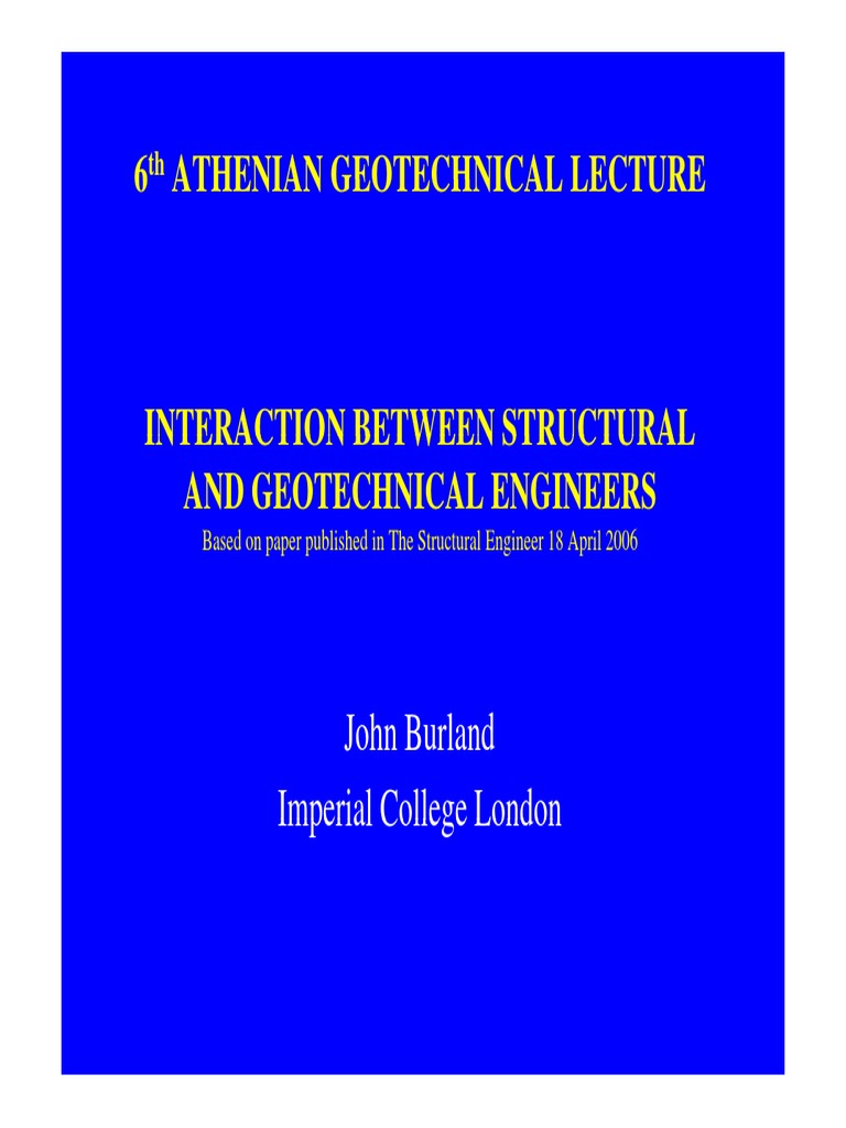 Structural-Geotechnical Interaction Insights | PDF | Geotechnical ...