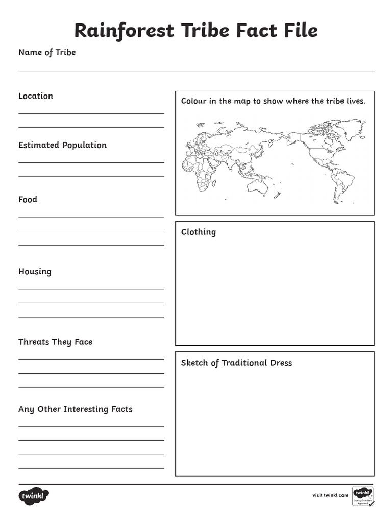 Rainforest Tribe Fact File | PDF