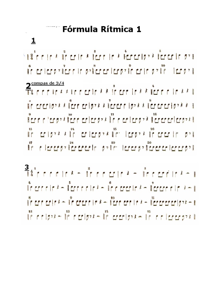 Rítmica y Métrica | PDF