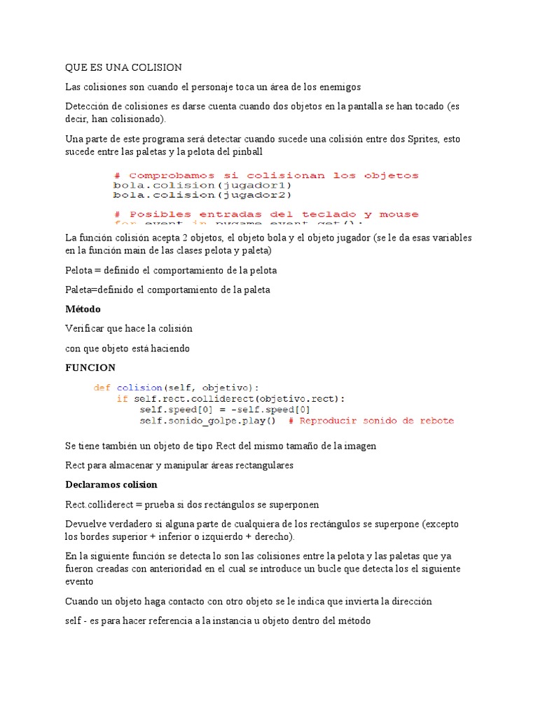 Definición de Colisión en Programación | PDF | Métodos y materiales de ...