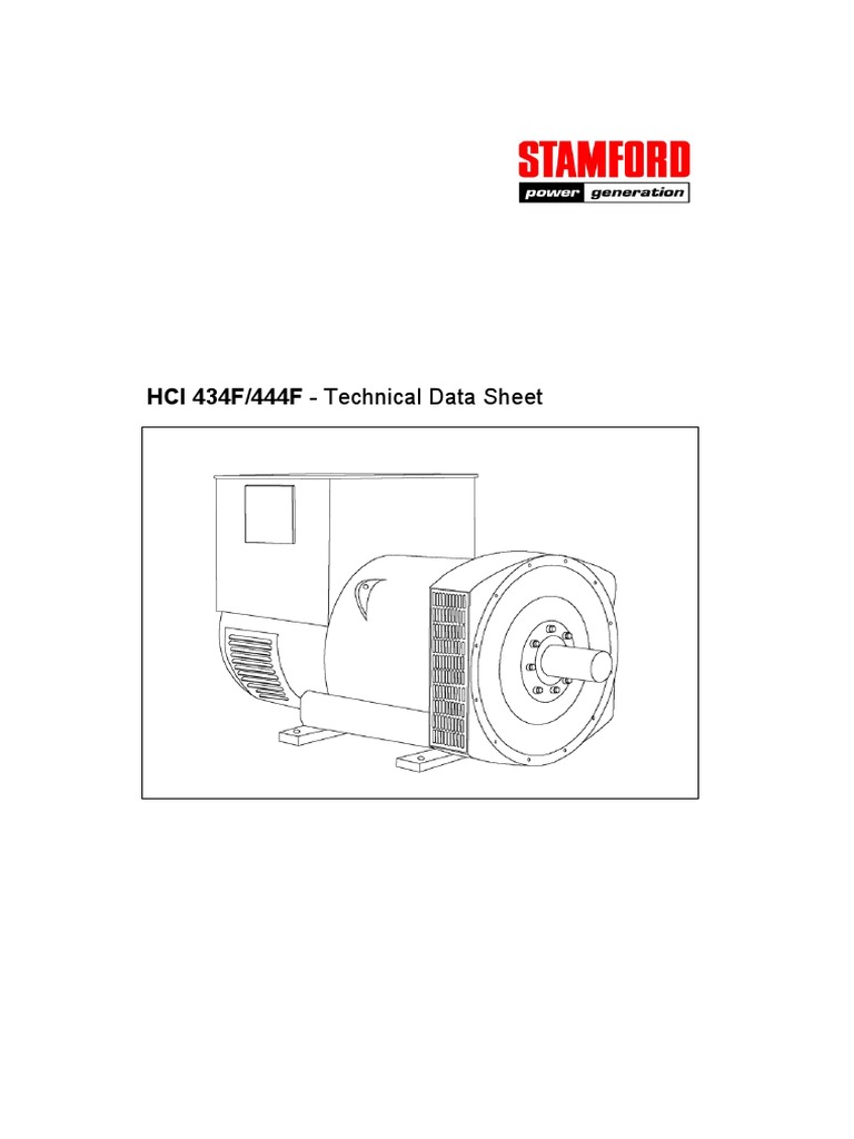 Ficha Tecnica Generador Stamford PDF | PDF | Electric Generator | Rectifier