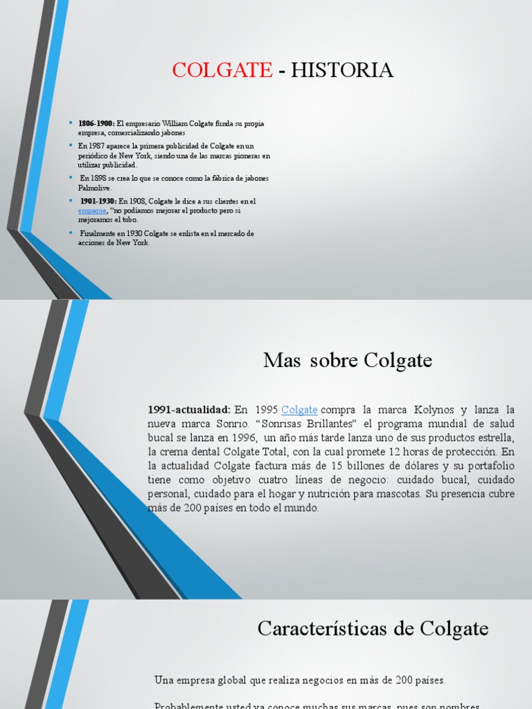 Colgate - Historia | PDF | Business | Science