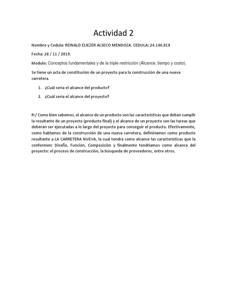 Unidad 2 Actividad 2 (RESUELTO) | PDF