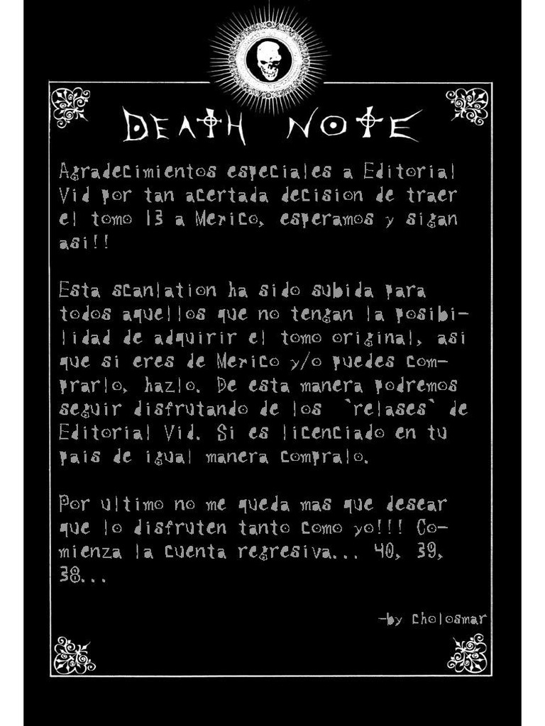 Death Note Extra - Tomo 13 - How To Read | PDF