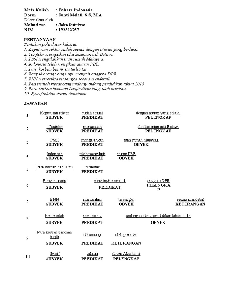UWM Sore-Tugas 1-Joko Sutrisno | PDF