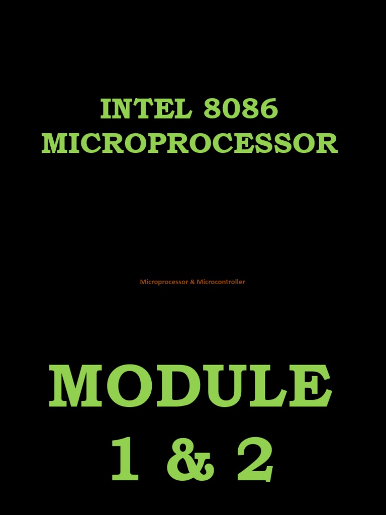 INTEL 8086 Microprocessor | PDF | Central Processing Unit | Microcontroller