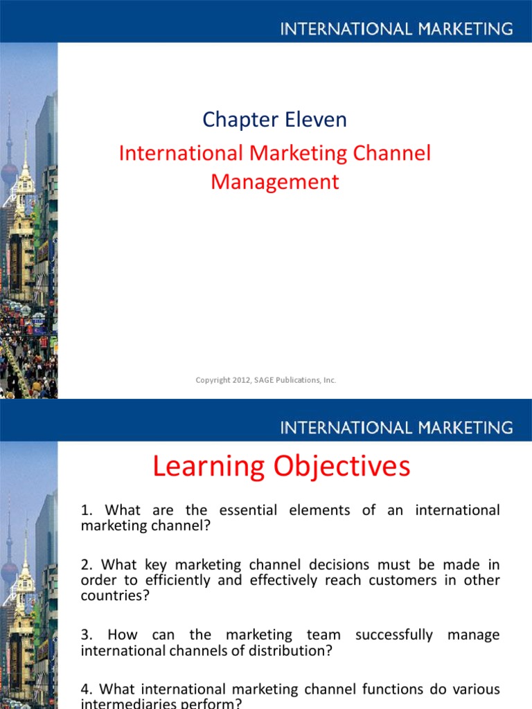 International Marketing Channel Management: Chapter Eleven | PDF ...