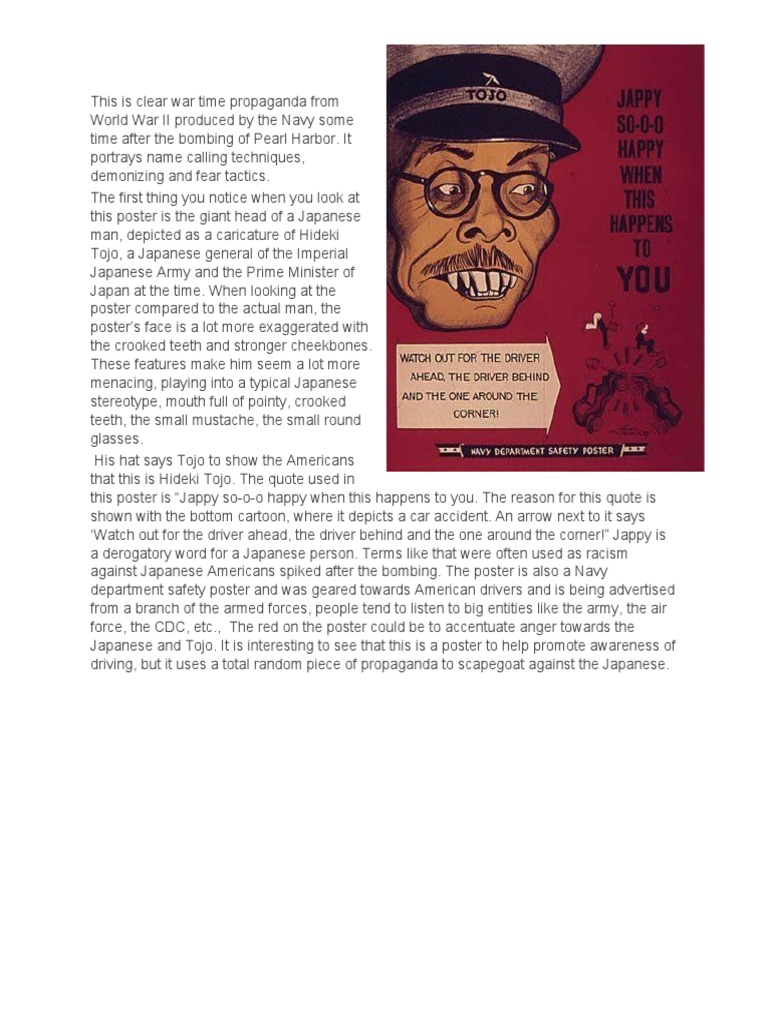 Tojo Propaganda | PDF | Poster | Propaganda