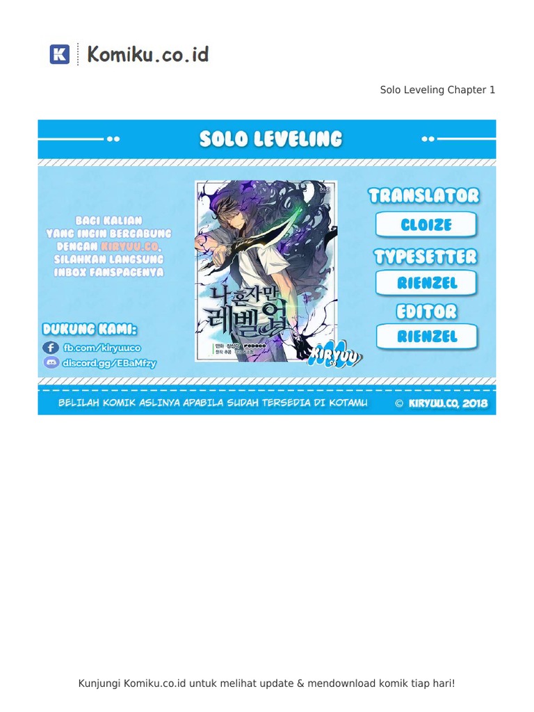 Komiku - Co.id Solo Leveling Chapter 1 PDF | PDF