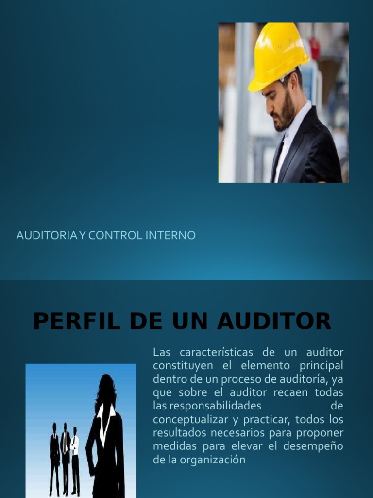 Presentacion Perfil de Un Auditor | PDF | Auditoría | Contralor