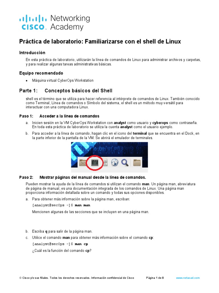 3.1.2.7 Lab - Getting Familiar With The Linux Shell PDF | PDF | Interfaz de línea de comando ...