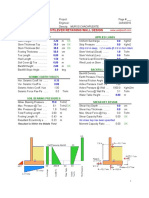 Return Wall Design and Analysis | PDF | Civil Engineering | Solid Mechanics