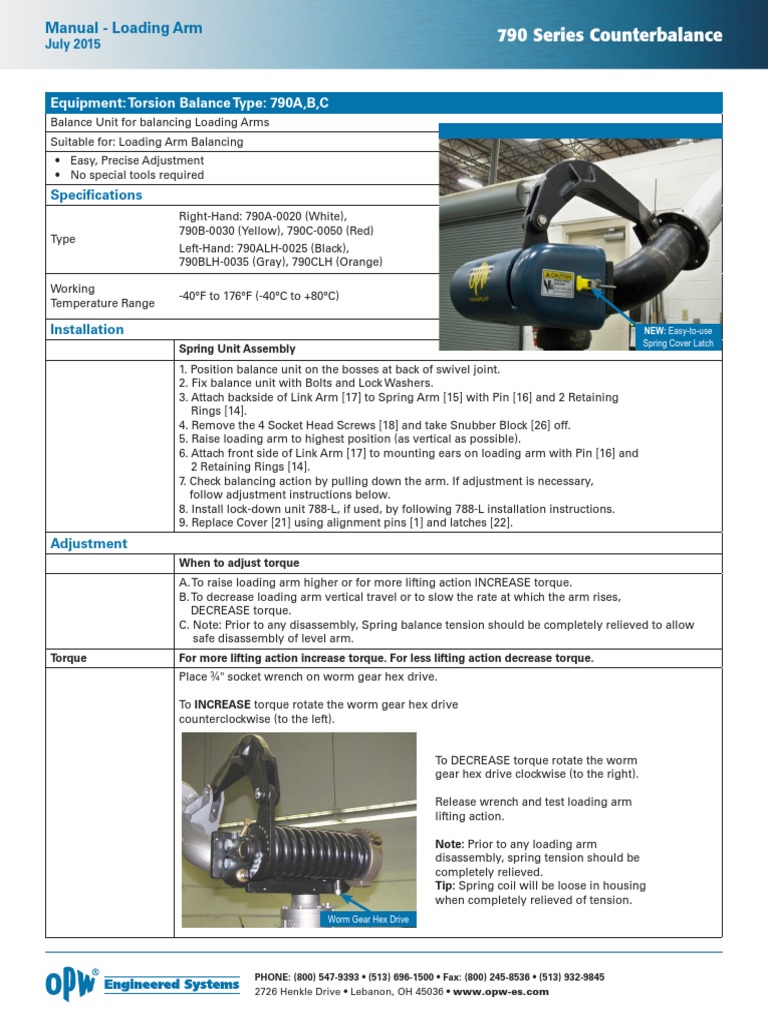 Balance Torsion Type 790A PDF | PDF | Nut (Hardware) | Screw
