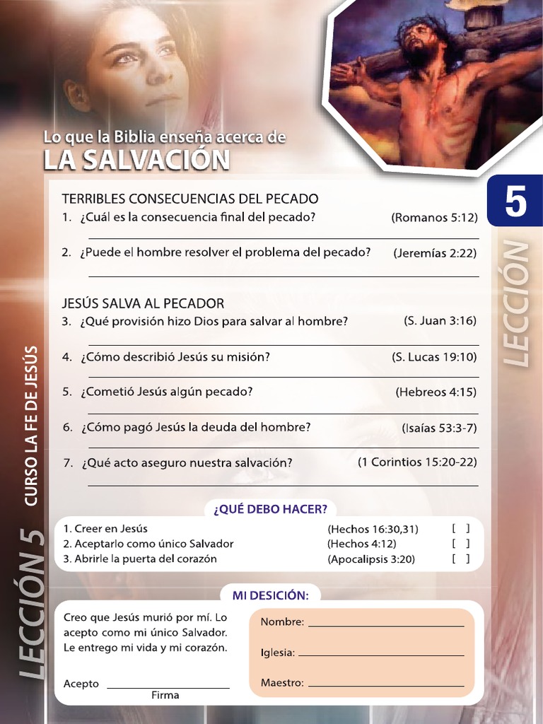 Lección 5 LA FE DE JESUS | PDF