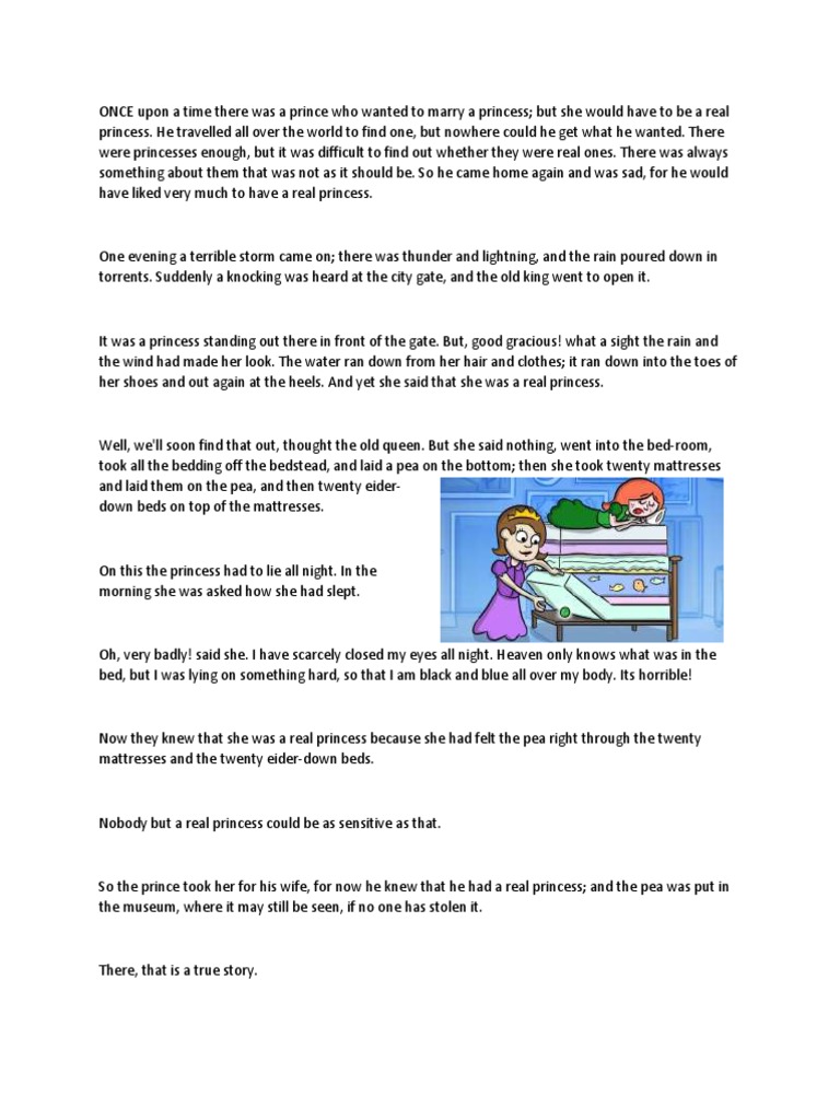 The Princess And The Pea Pdf Pdf
