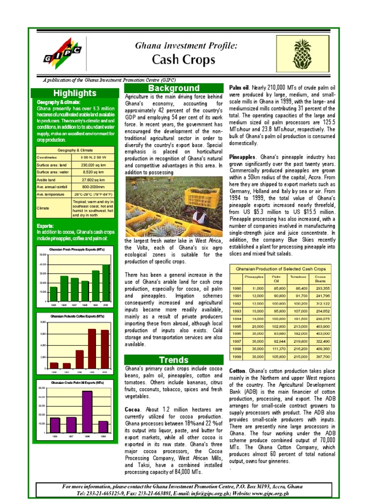 Crops | PDF | Ghana | Cocoa Bean