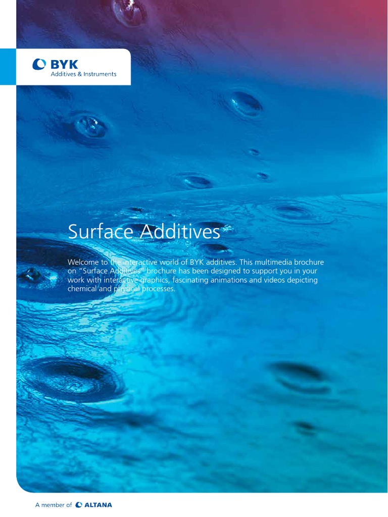 Surface Additives | PDF | Wetting | Silicone