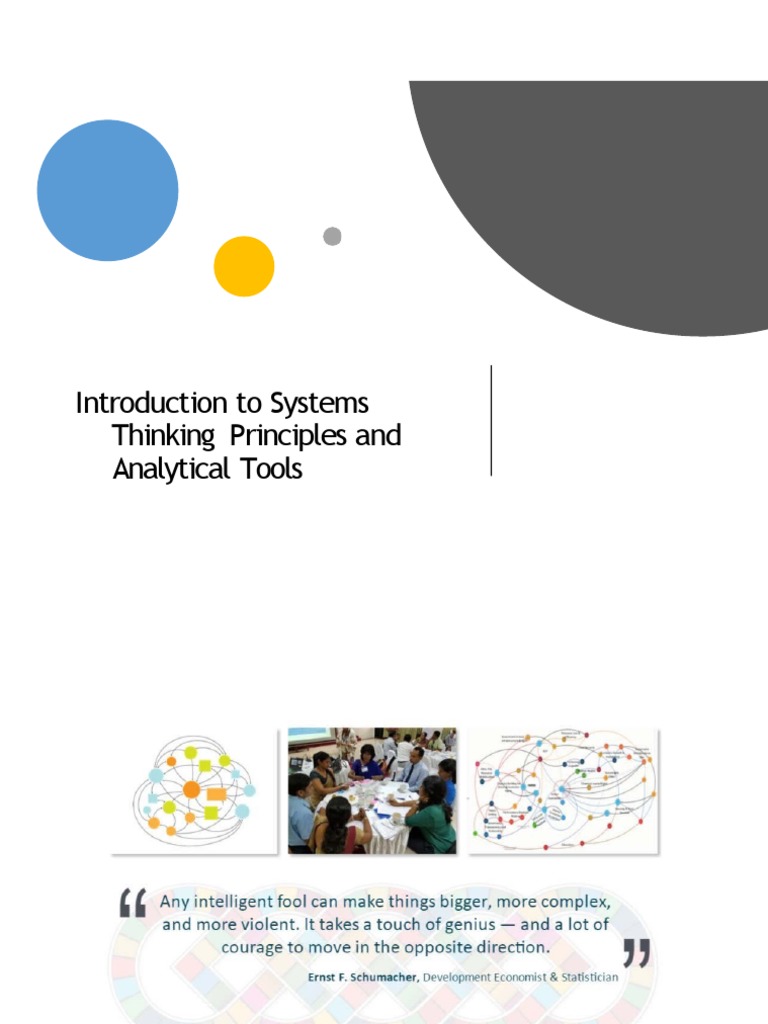 Introduction To Systems Thinking Tools - Eng | PDF | System | Systems Theory