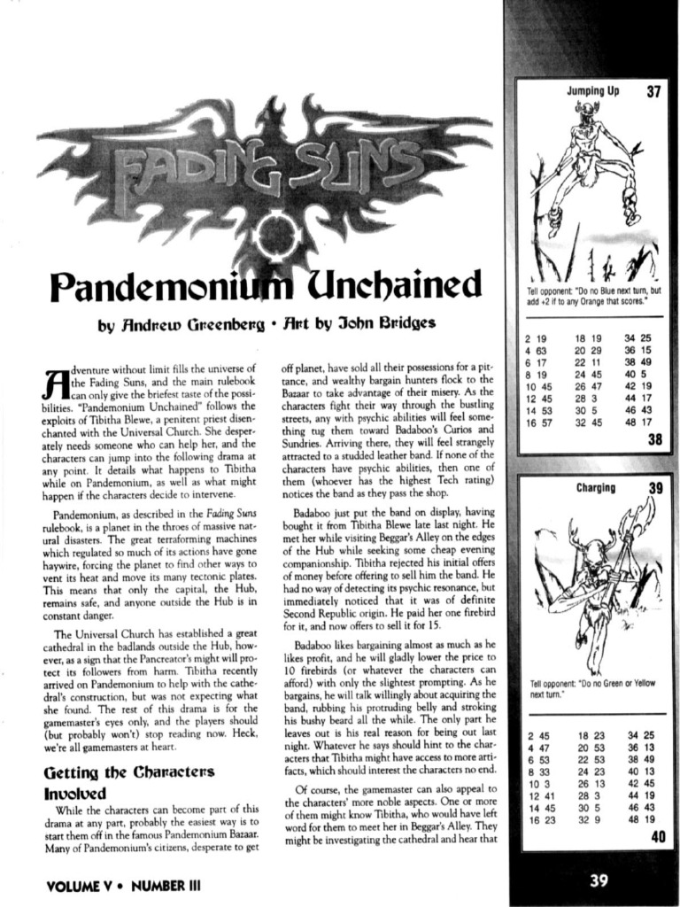 Pandemonium Unchained (Fading Suns) PDF | PDF